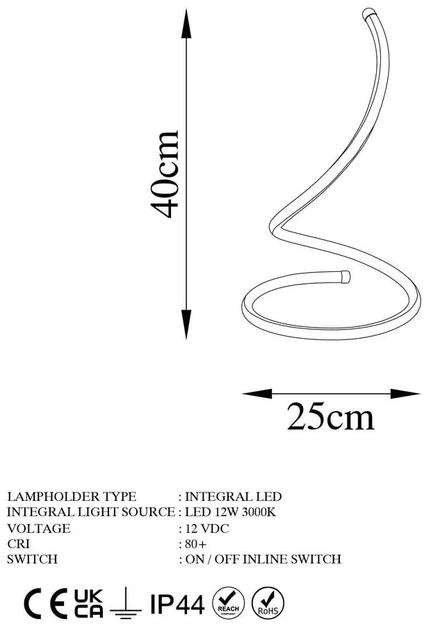 LED stolní lampa ve zlaté barvě (výška 40 cm) Yay – Opviq lights
