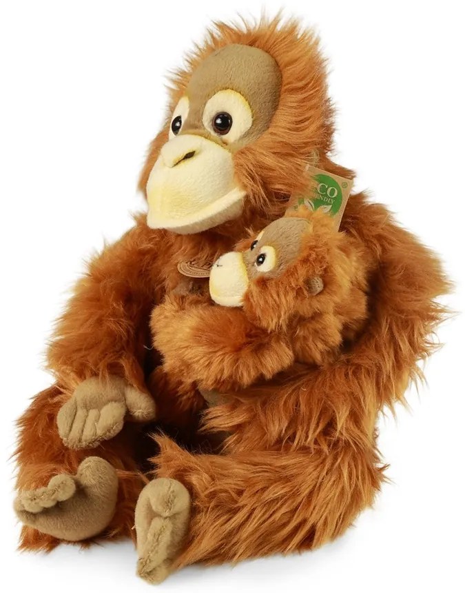 Rappa Plyšový orangutan s mládětem 28 cm ECO-FRIENDLY