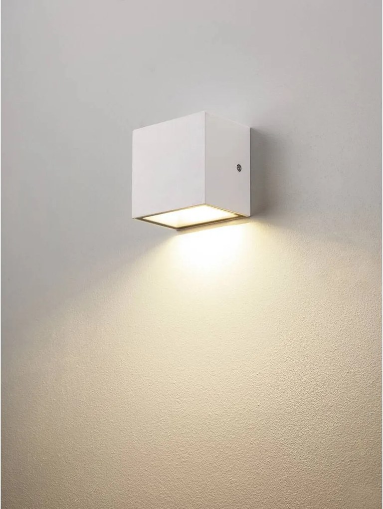 LA 1005149 SITRA S WL SINGLE venkovní LED nástěnné přisazené svítidlo bílé CCT switch 3000/4000 K - BIG WHITE (SLV)