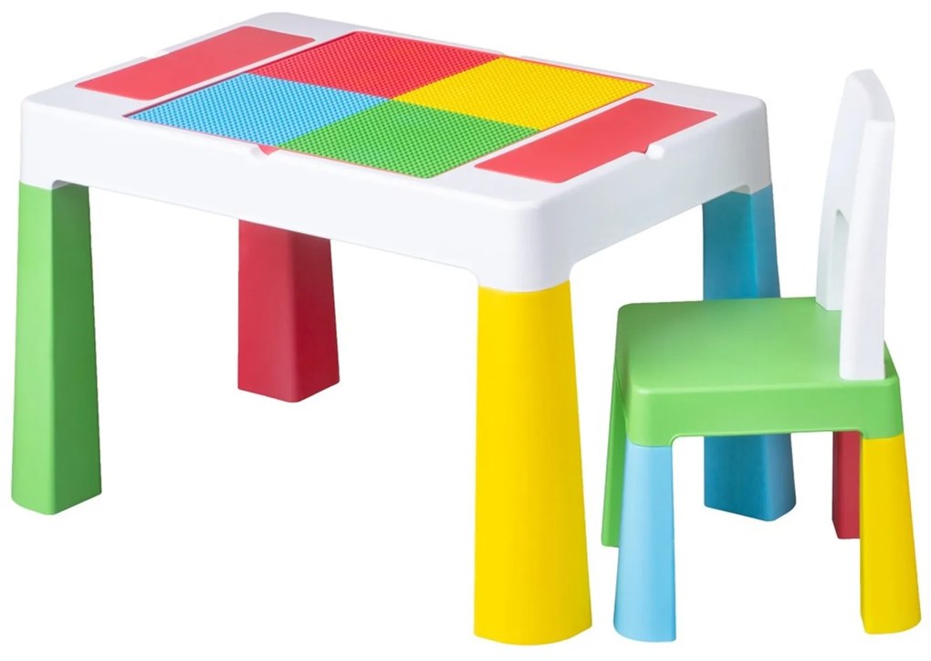 Dětský stoleček se židličkou TEGA MULTIFUN - multicolor