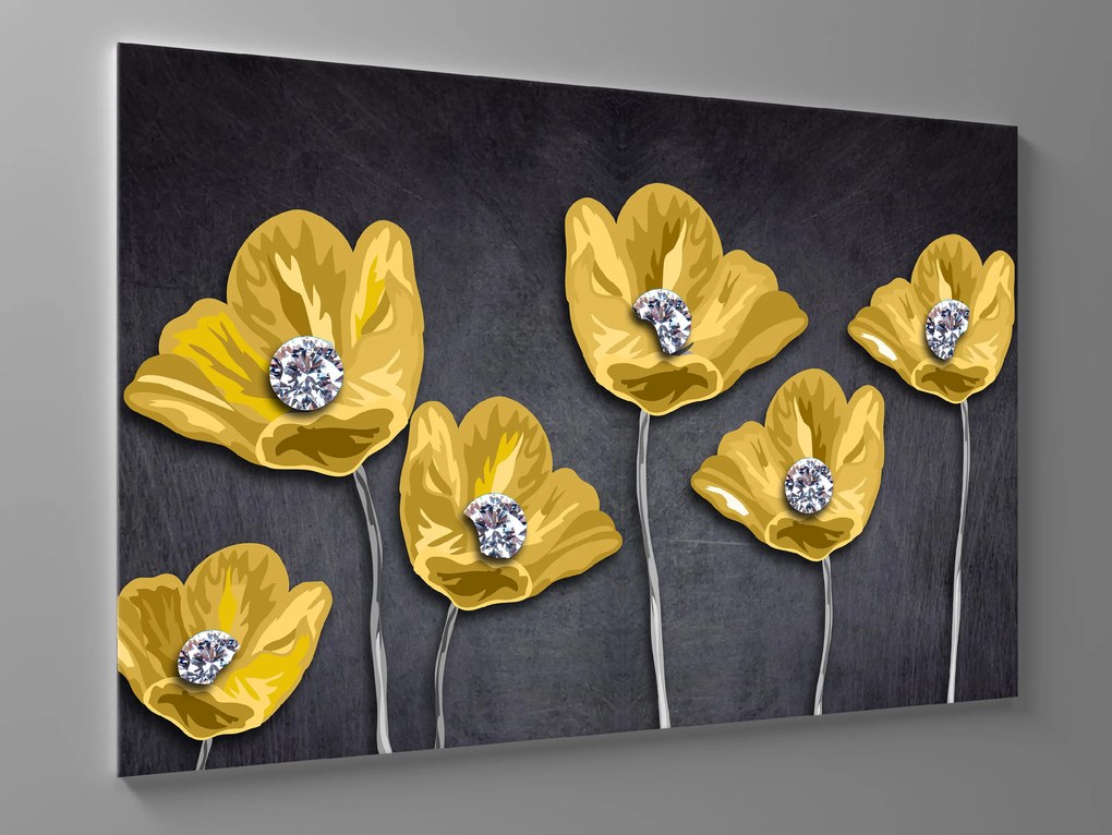 Liox Obraz žluté květy Rozměr: 100 x 65 cm