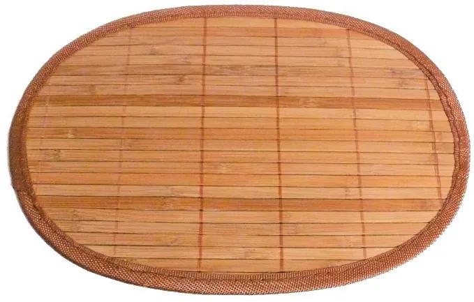 Košíkárna Prostírání bambus hnědé oválné 40x30 cm