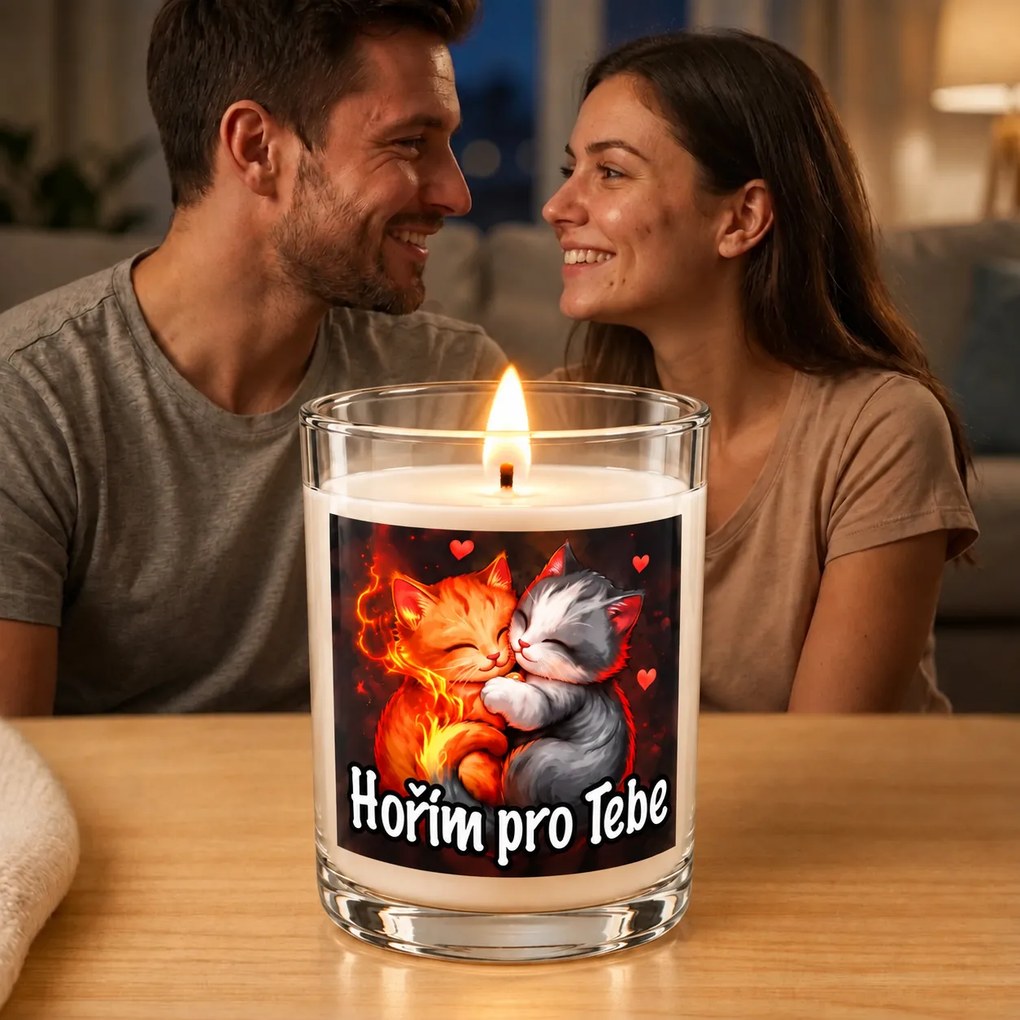 Ahome CZ Krásná svíčka Hořím pro Tebe