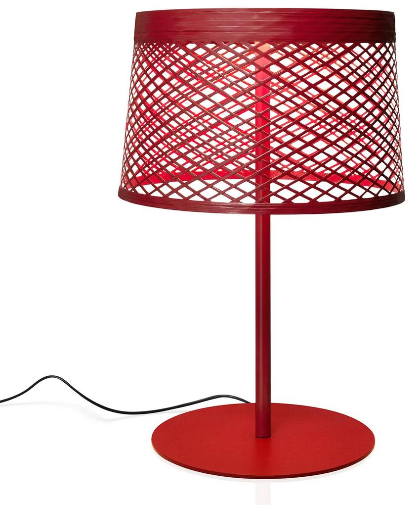 Stolní LED lampa Foscarini Twiggy Grid XL, karmínově červená