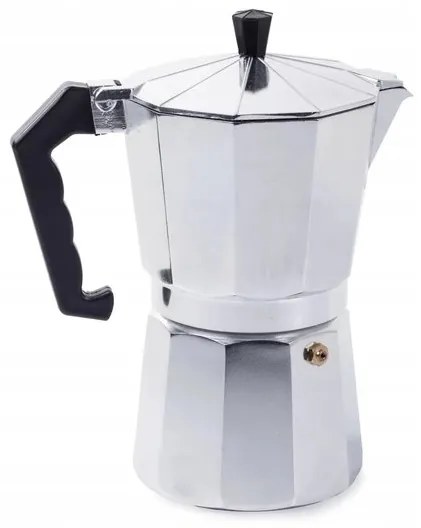 Verk 07004 Moka konvice 9 - 450 ml - stříbrná