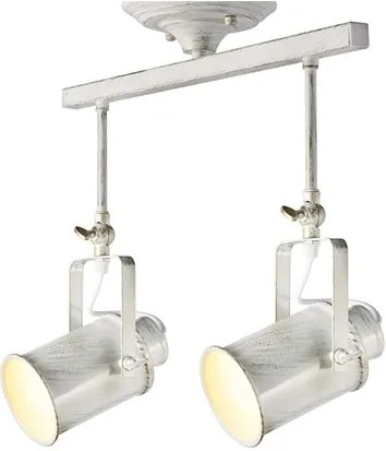 Nástěnné a stropní bodové svítidlo | Ø9cm, bílá patina / zlatá | Aca Lighting (OD61012AW)