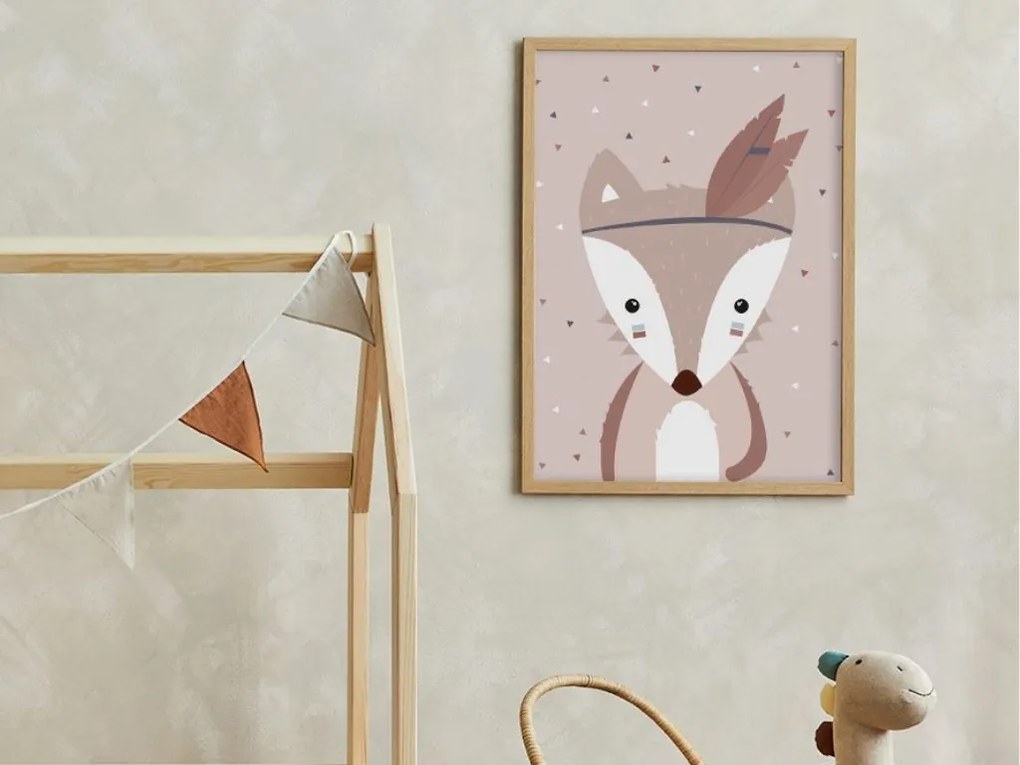 Plakát na stěnu do dětského pokoje LIŠKA Zvolte rozměr: 40 x 50 cm