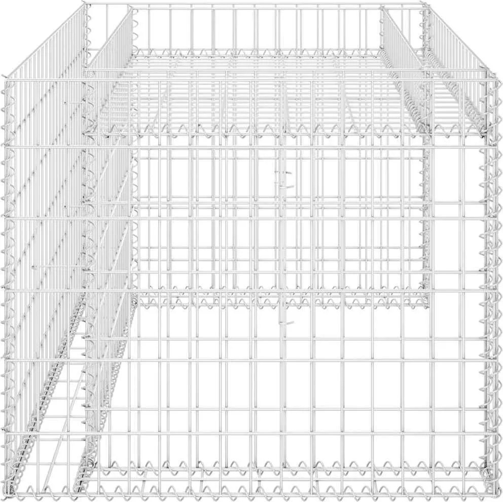 vidaXL Garáž na sekačku s vyvýšeným záhonem 110x80x60 cm ocelový drát [145655]