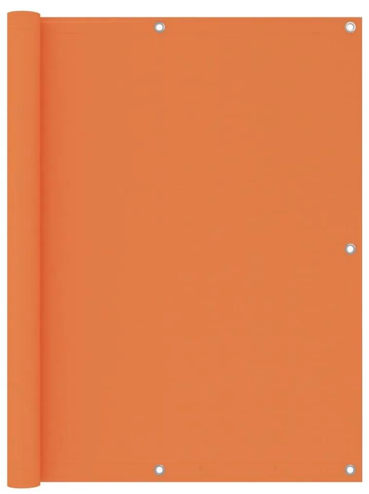 135054 vidaXL Balkónová zástěna oranžová 120 x 500 cm oxfordská látka