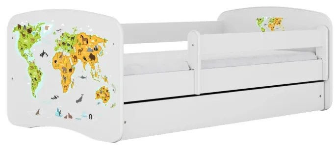 KOCOT KIDS Postel - BABYDREAMS, 70x140 cm, matná bílá, různé motivy na výběr Motiv: jednorožec 1, Úložný prostor: bez úložného prostoru