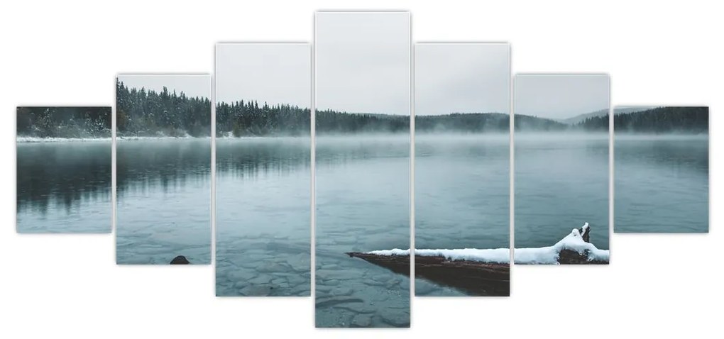 Obraz - ledové severské jezero (210x100 cm)