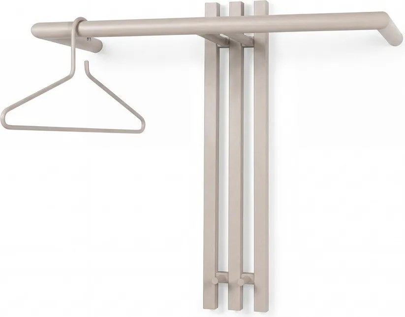 Taupe ocelový nástěnný věšák 65 cm Senza – Spinder Design