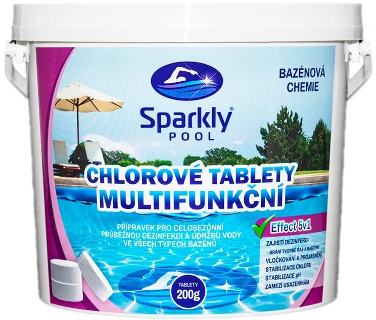 SparklyPool Sparkly POOL Multifunkční 5v1 tablety 200g 5 kg