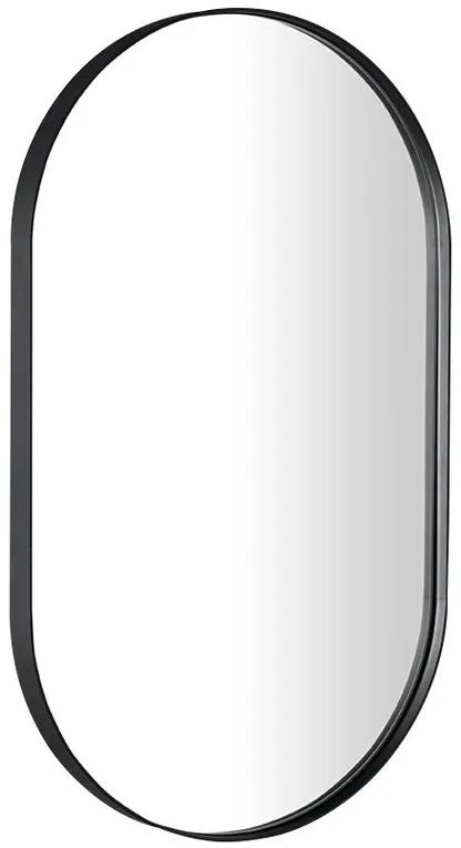 Sapho, PUNO zrcadlo v kovovém rámu 40x70cm, černá, ORT125