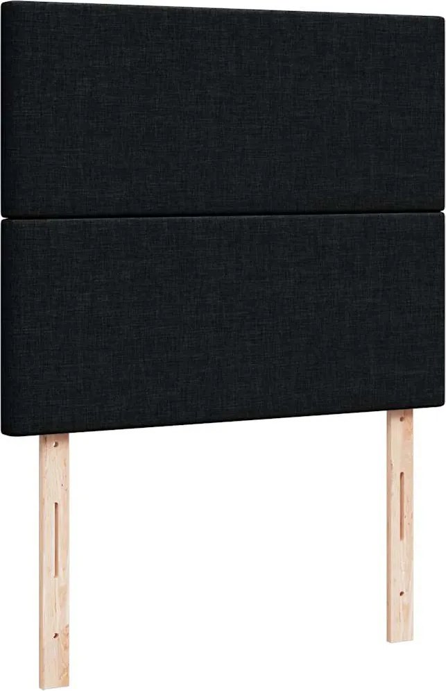 Box spring postel s matrací černá 120x190 cm textil 3291990