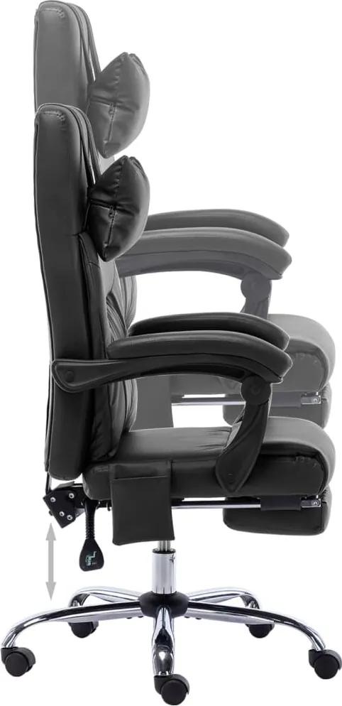 vidaXL Masážní kancelářská židle umělá kůže [20296] Barva: Hnědá