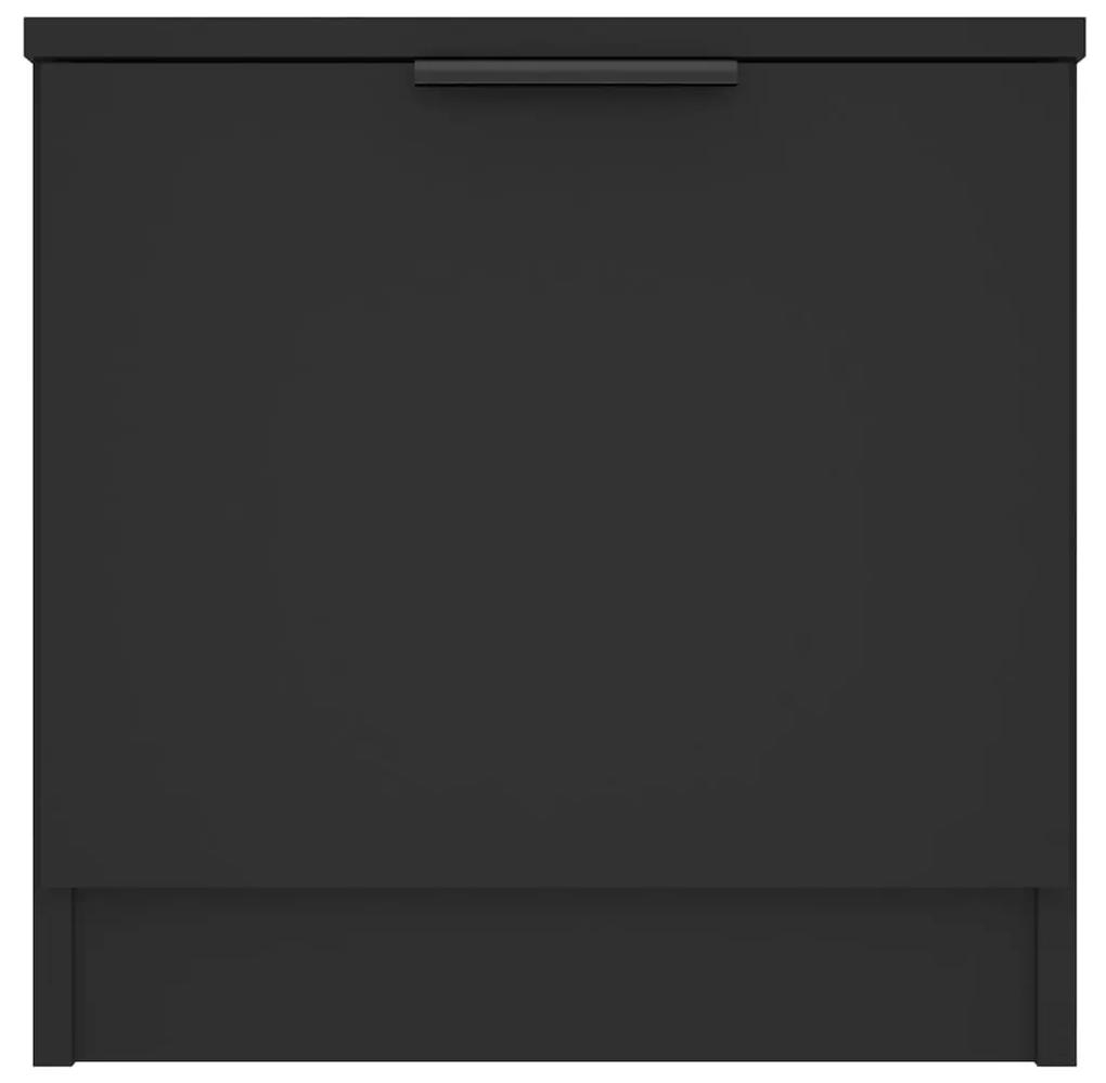 Noční stolky 2 ks černé 40 x 39 x 40 cm - Default Title