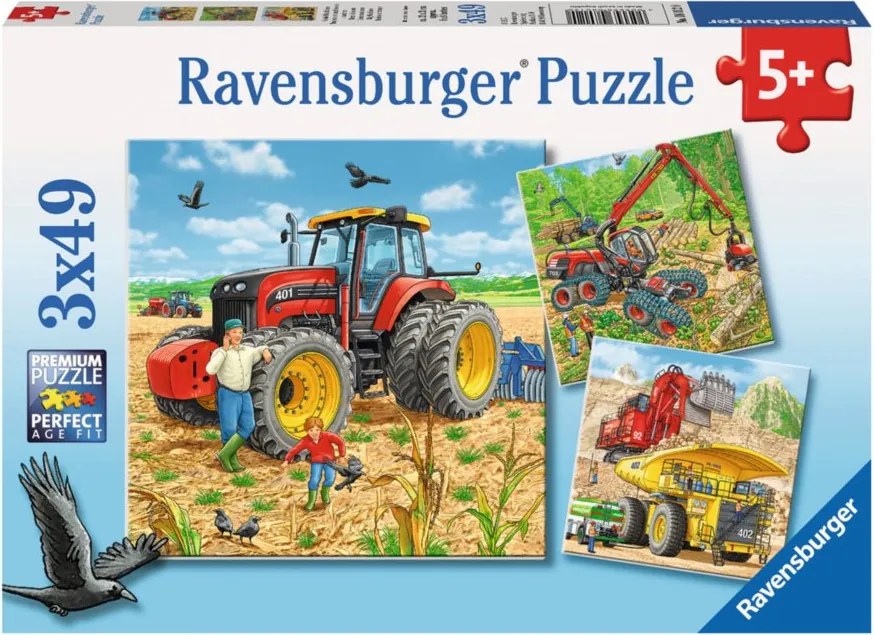 Puzzle ravensburger 80120 zemědělské stroje