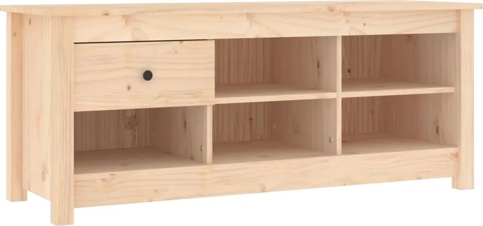 vidaXL Botník 110 x 38 x 45,5 cm masivní borovice [814594] Barva: Přírodní
