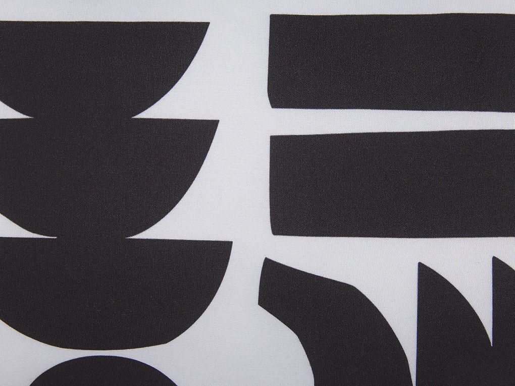 Sada 2 dekorativních polštářů s geometrickým vzorem 45 x 45 cm černobílá LIRIOPE Beliani