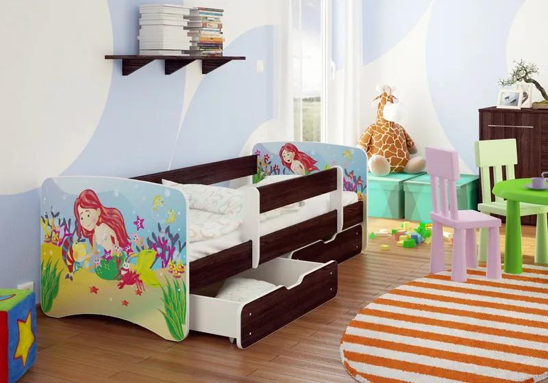 Dětská postel Nico vzor 44 160x70 cm - bílá barva zábrany