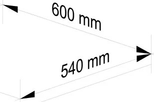 Kuchyňská pracovní deska LIMA S60 bílá