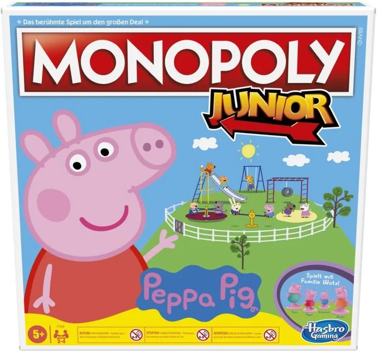 Desková hra monopoly junior prasátko peppa cz sk