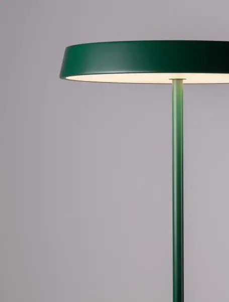 LED zeleno-černá stojací lampa Vetro
