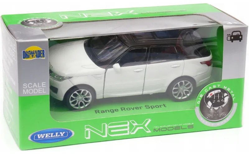 008805 Kovový model auta - Nex 1:34 - Range Rover Sport Bílá