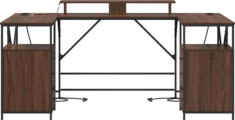 Stůl Hnědý dub Kompozitní dřevo 182 x 101 x 87,5 cm 3376140