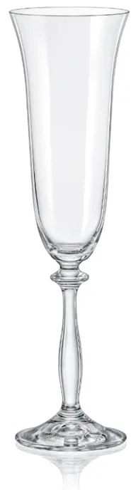 Crystalex - Bohemia Crystal Sklenice na šampaňské Angela 190 ml, 6 ks