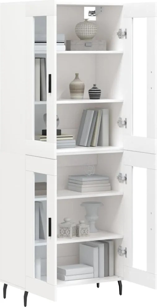 Skříň highboard bílá 69,5 x 34 x 180 cm kompozitní dřevo 3198289