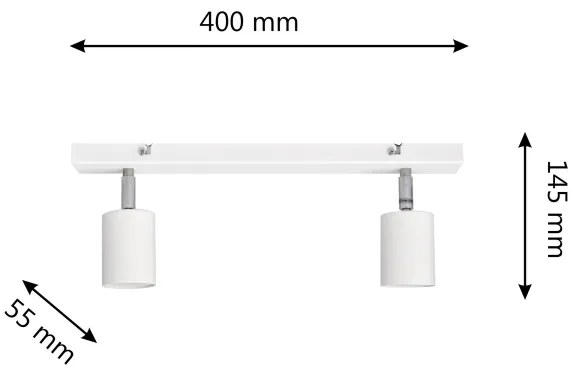 LED Bodové svítidlo TUNE 2xGU10/4,8W/230V bílá