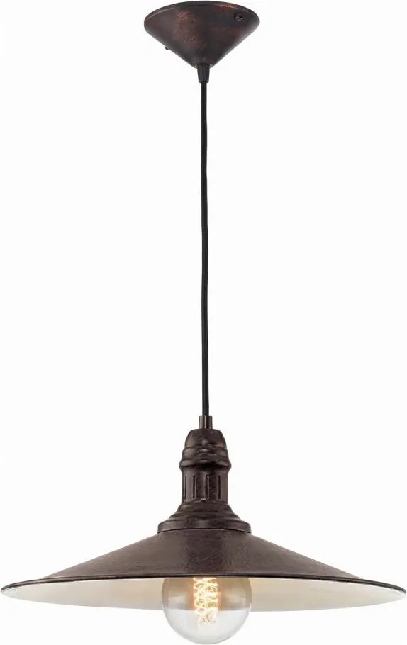 Brilagi - Lustr na lanku FORGE 1xE27/60W/230V pr. 36 cm hnědá