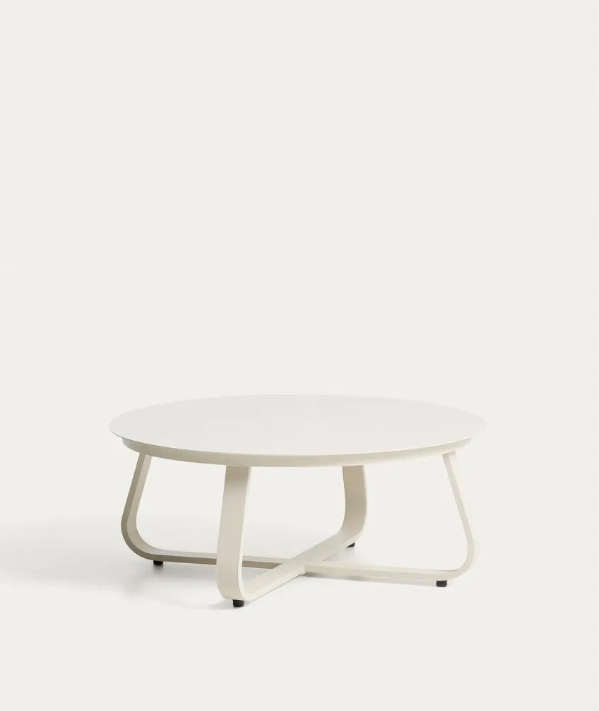 Kovový kulatý zahradní konferenční stolek ø 80 cm Tamaris – Kave Home