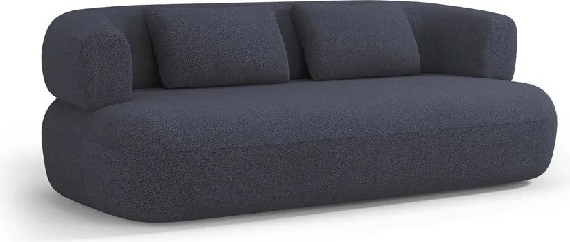 Tmavě modrá pohovka z textilie bouclé 178 cm Jenny – Micadoni
