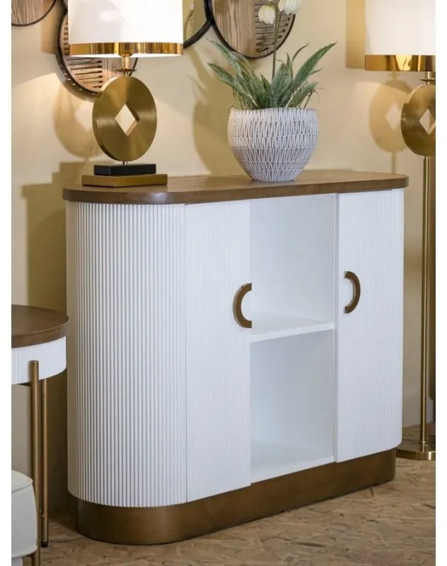 Designová komoda Tahigwa 121 cm bílá