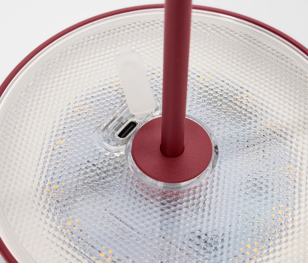 Tchibo - Bateriová stolní lampa s Led, červená