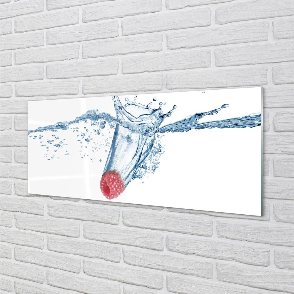 akrylový obraz malina voda 120x60 cm