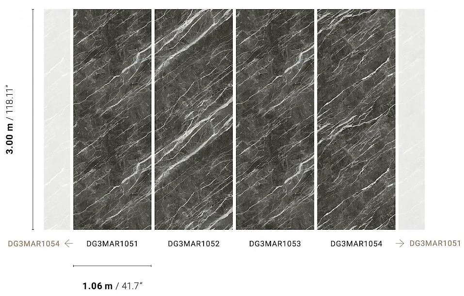 Vliesová fototapeta na zeď, Černý mramor, DG3MAR1053, Wall Designs III, Khroma by Masureel