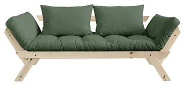 sofa BEBOP by Karup - 75*180 cm natural (přírodní) + futon olive green 756