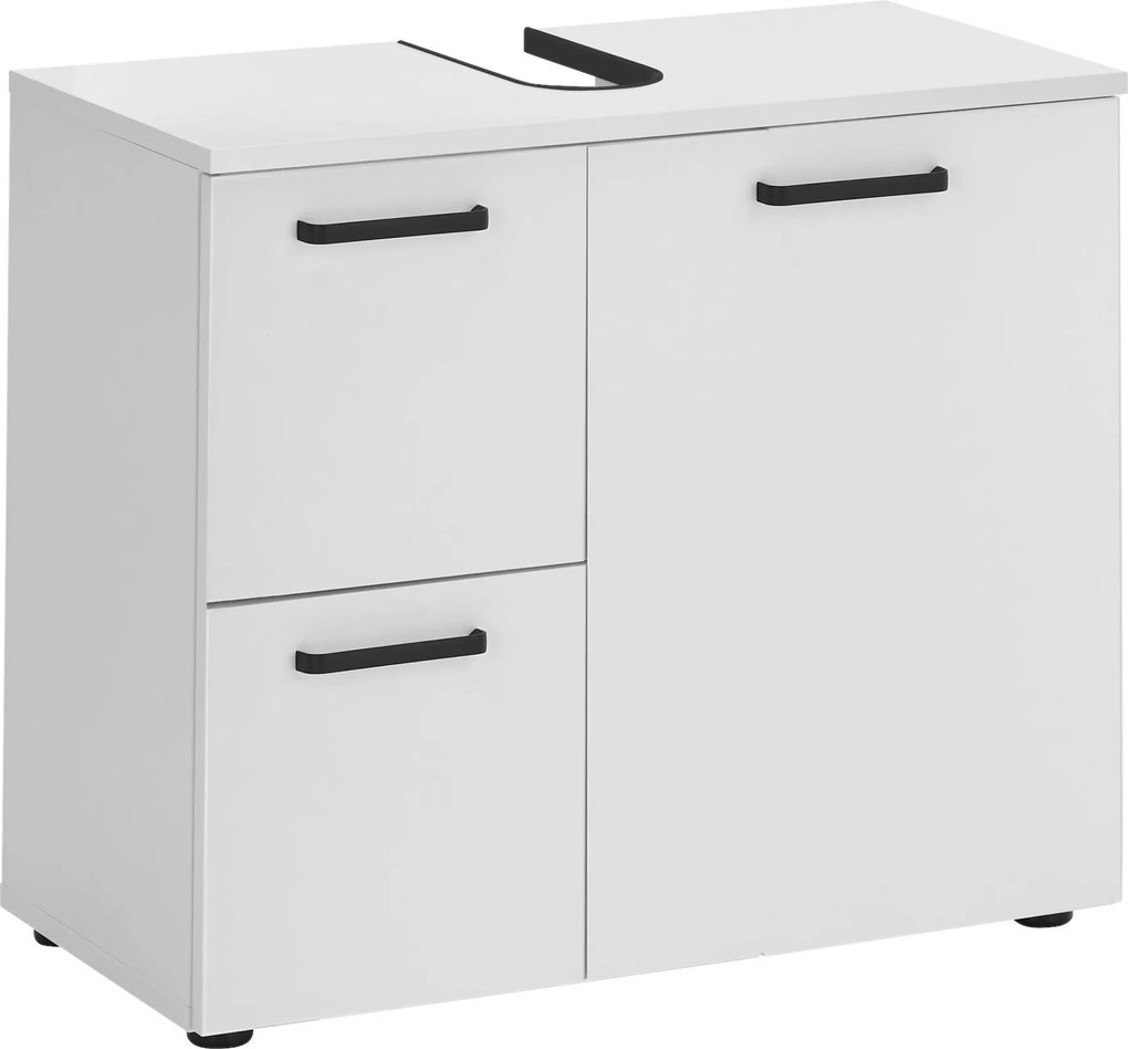 XXXLutz SKŘÍŇKA POD UMYVADLO, bílá, bílá, 70/60/35 cm MID.YOU - Online Only koupelnové skříňky - 001279021102