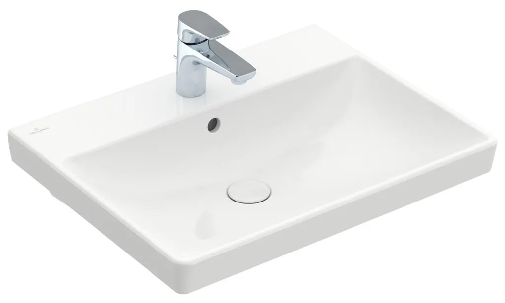 Villeroy & Boch AVENTO - Umyvadlo, 600x470x180 mm, s přepadem, bílá Alpin CeramicPlus 415860R1