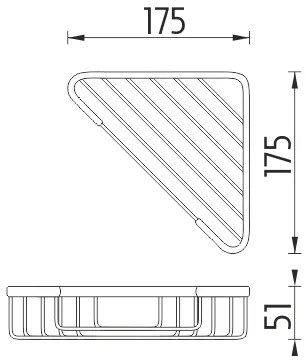 Nimco Drátěná polička - OP 102N-26