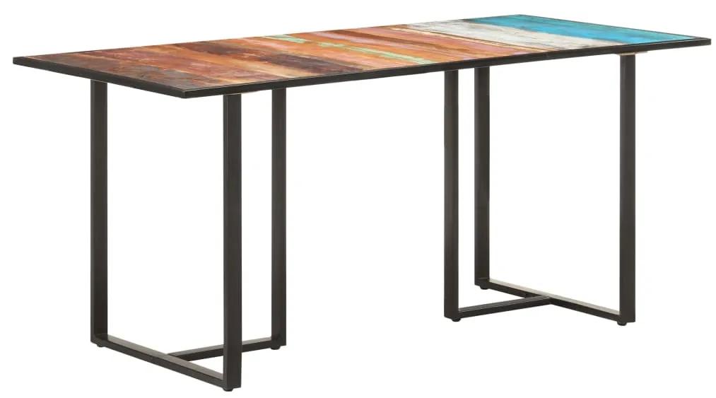 vidaXL Jídelní stůl 160 cm masivní regenerované dřevo