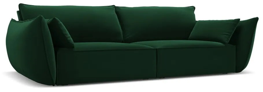 Tmavě zelená sametová pohovka 208 cm Vanda – Mazzini Sofas