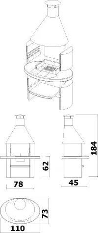 Norman Arcus zahradní krb