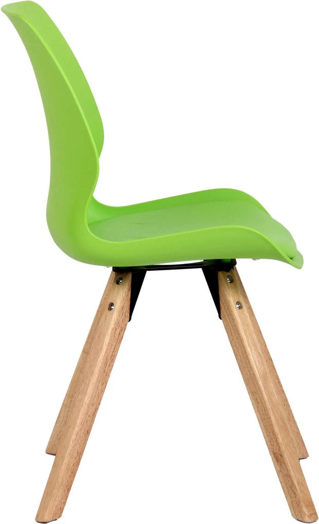 Sada 2 ks židle Luna plast – zelená