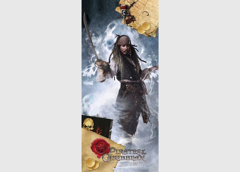 Dětská vliesová fototapeta na zed' Piráti z Karibiku, Disney | 90 x 202 cm | DFTDNV 5418