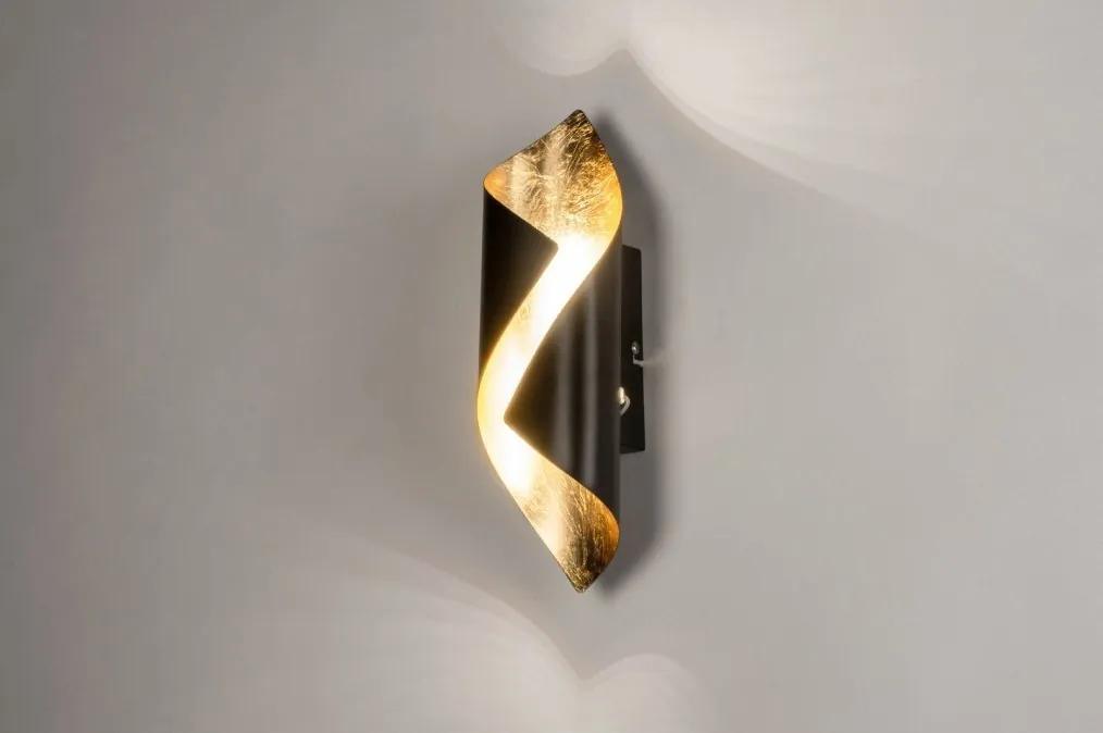 Nástěnné designové svítidlo Vianetta Gold